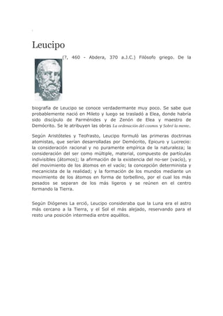 Leucipo | ODT