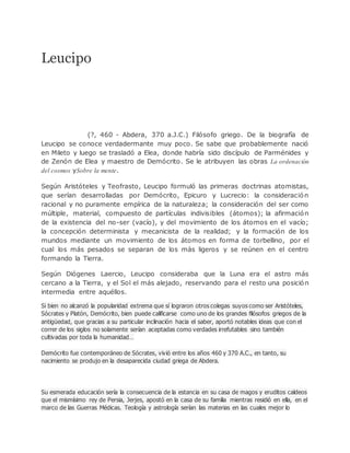 Leucipo | DOCX
