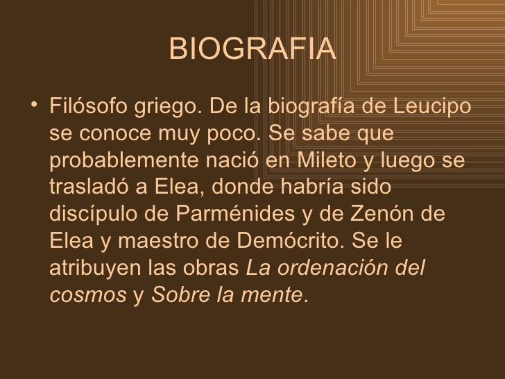 Leucipo De Mileto 1p