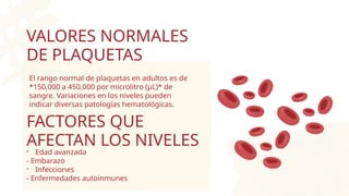 Leucocitos y plaquetas valores normales.pptx