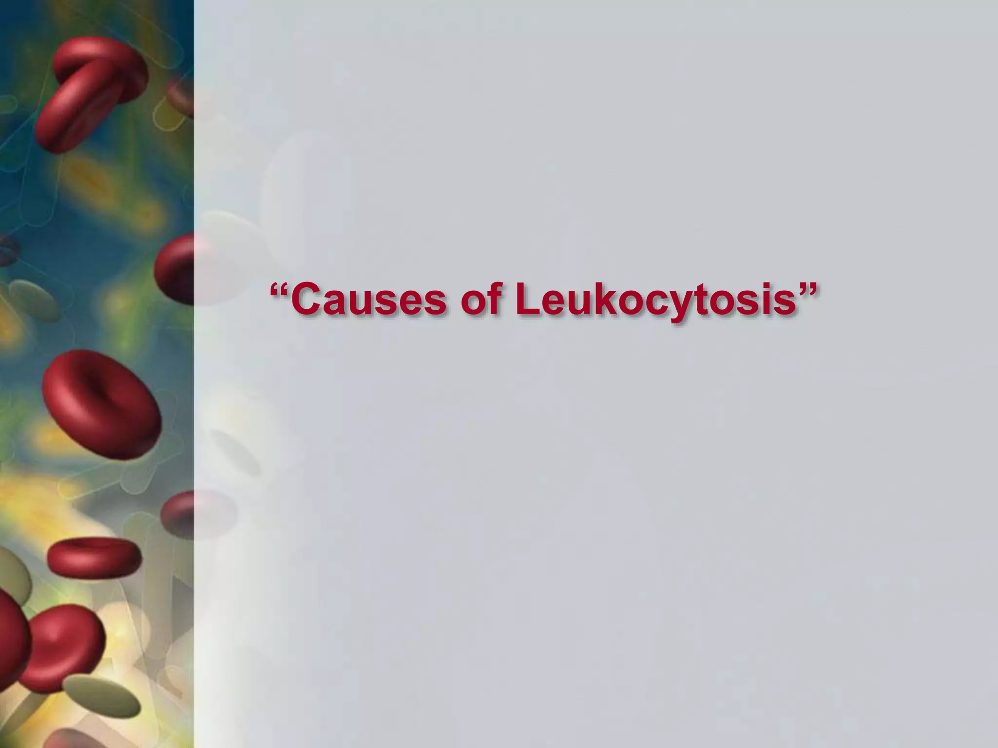 Leucocytosis | PPT | Blood Disorders | Diseases and Conditions
