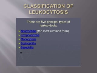 Leucocytosis and leucopenia | PPTX