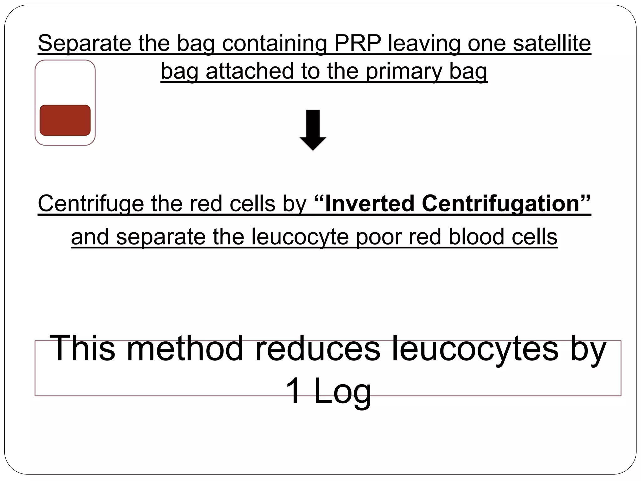 Leucodepletion | PPTX