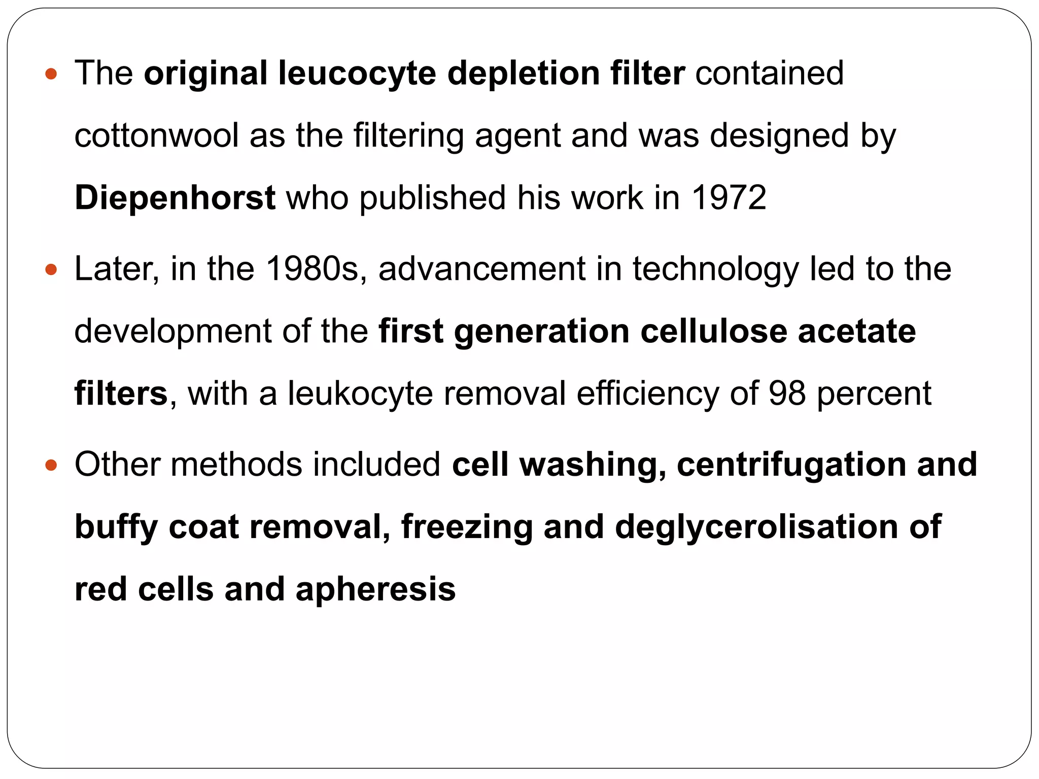 Leucodepletion Pptx
