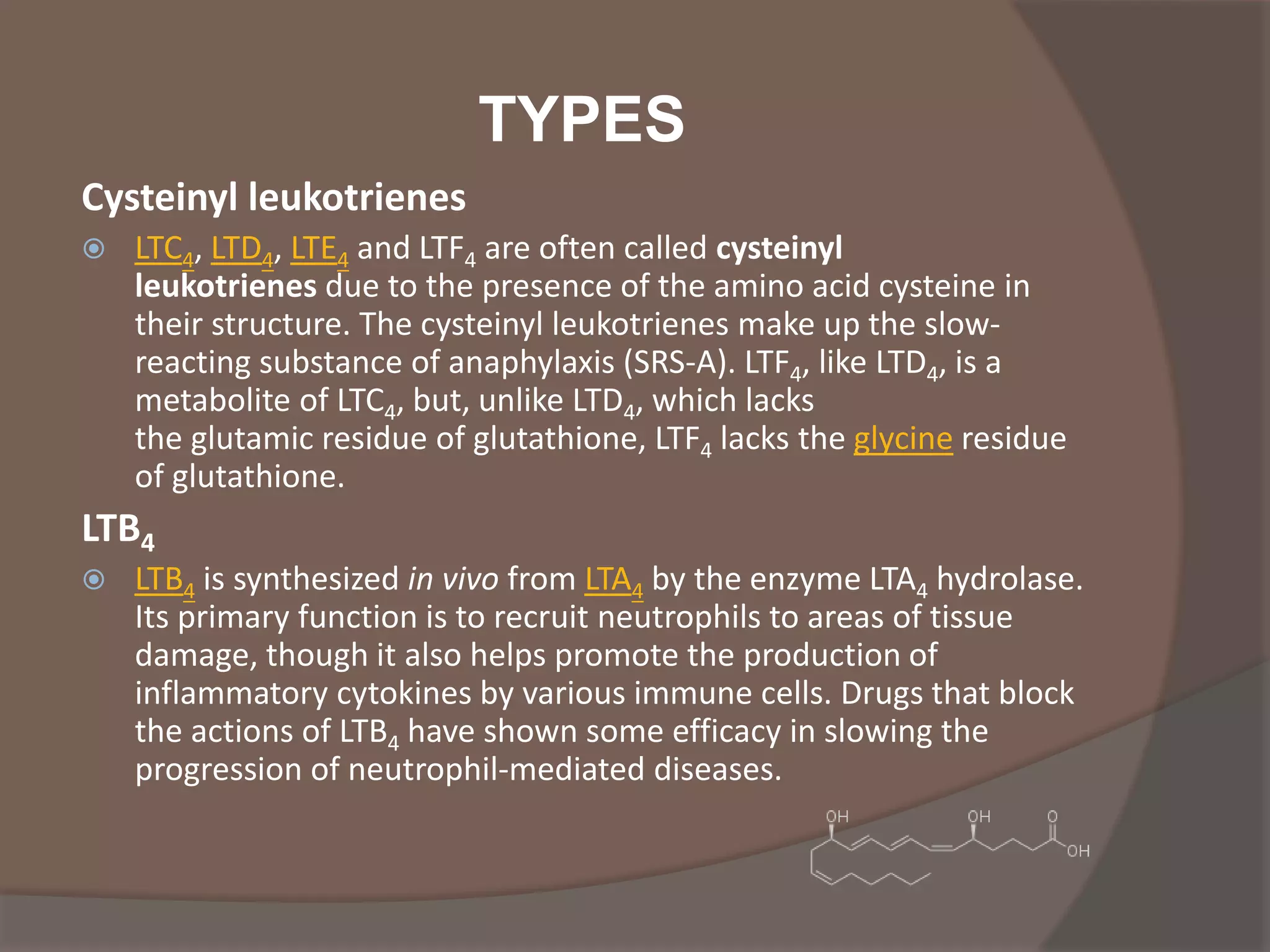 Leucotrienes | PPTX