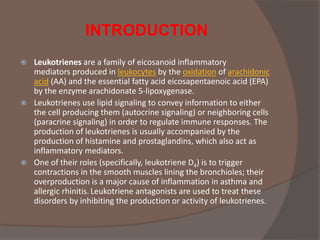 Leucotrienes | PPTX