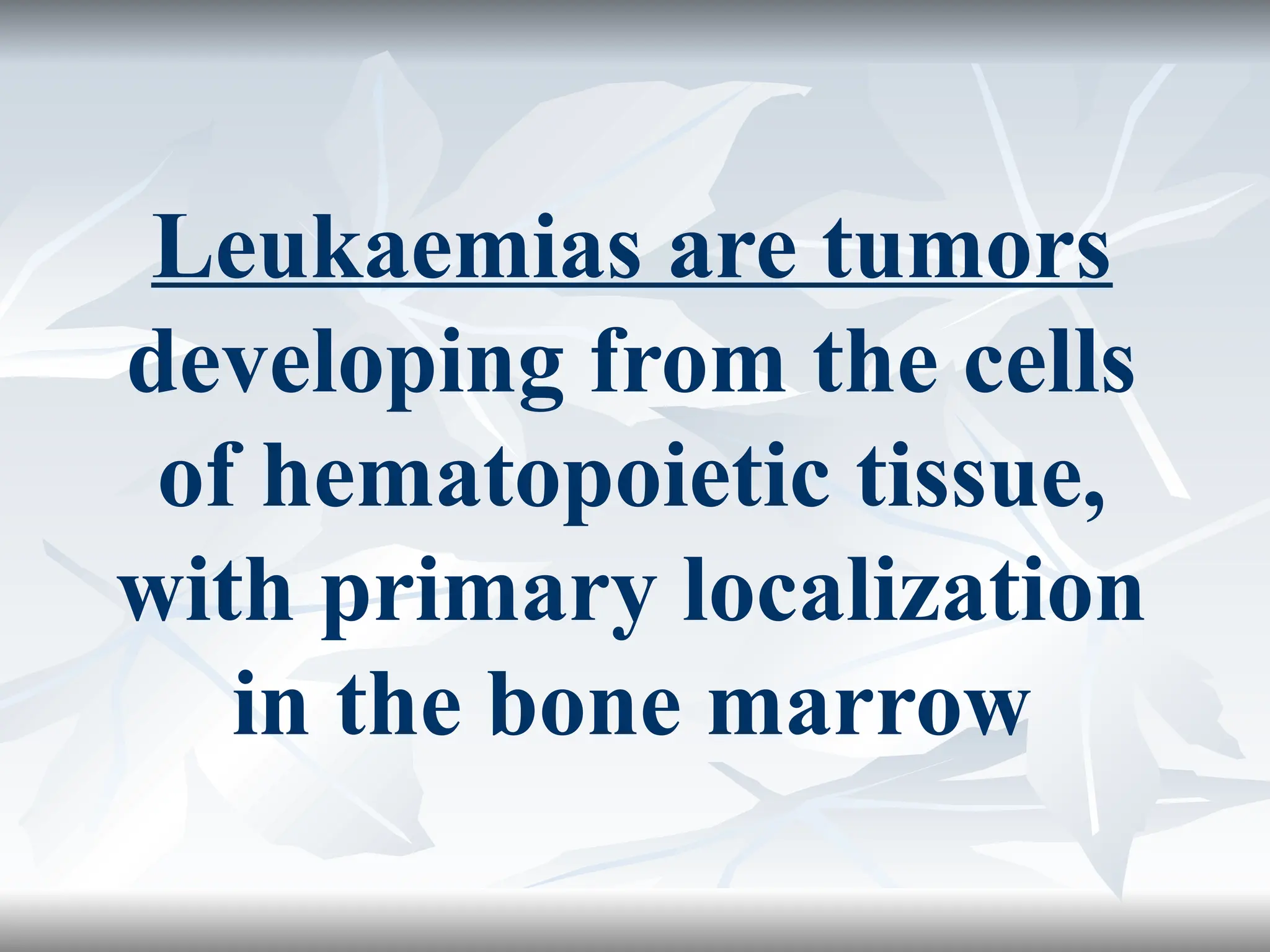 Leukaemias presentation myeloma type leukemoid | PPTX