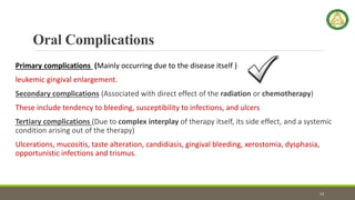 Dental Management of Patient with Leukemia | PPTX