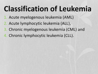 Leukemia and oral manifestations | PPTX