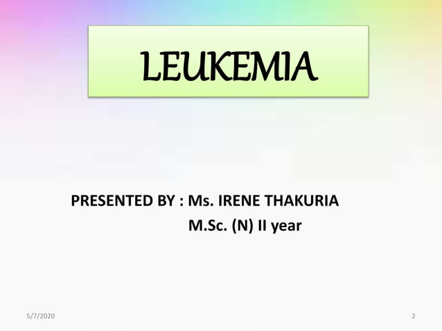 Leukemia | PPTX