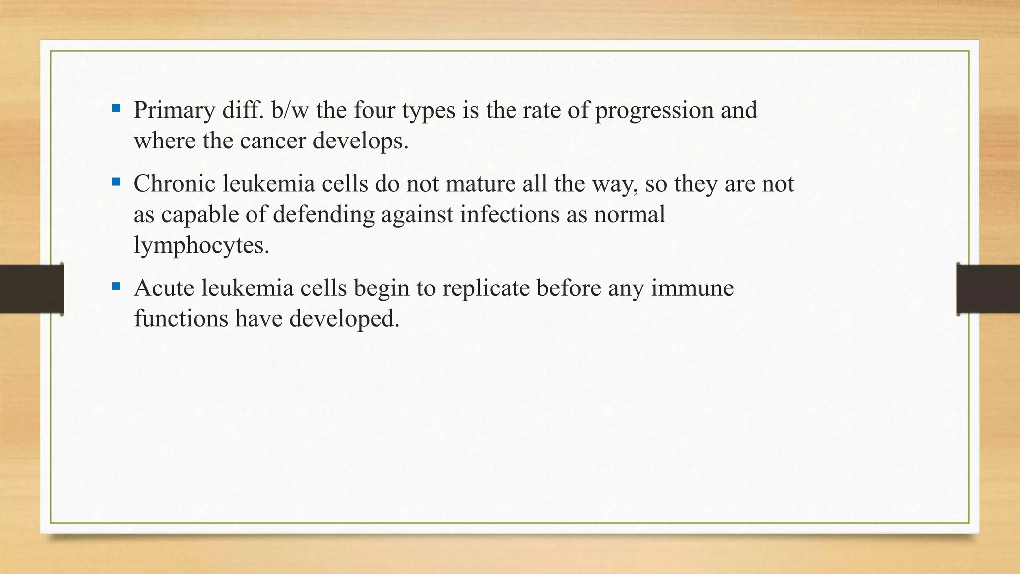 Leukemia (blood cancer) presentation | PPTX