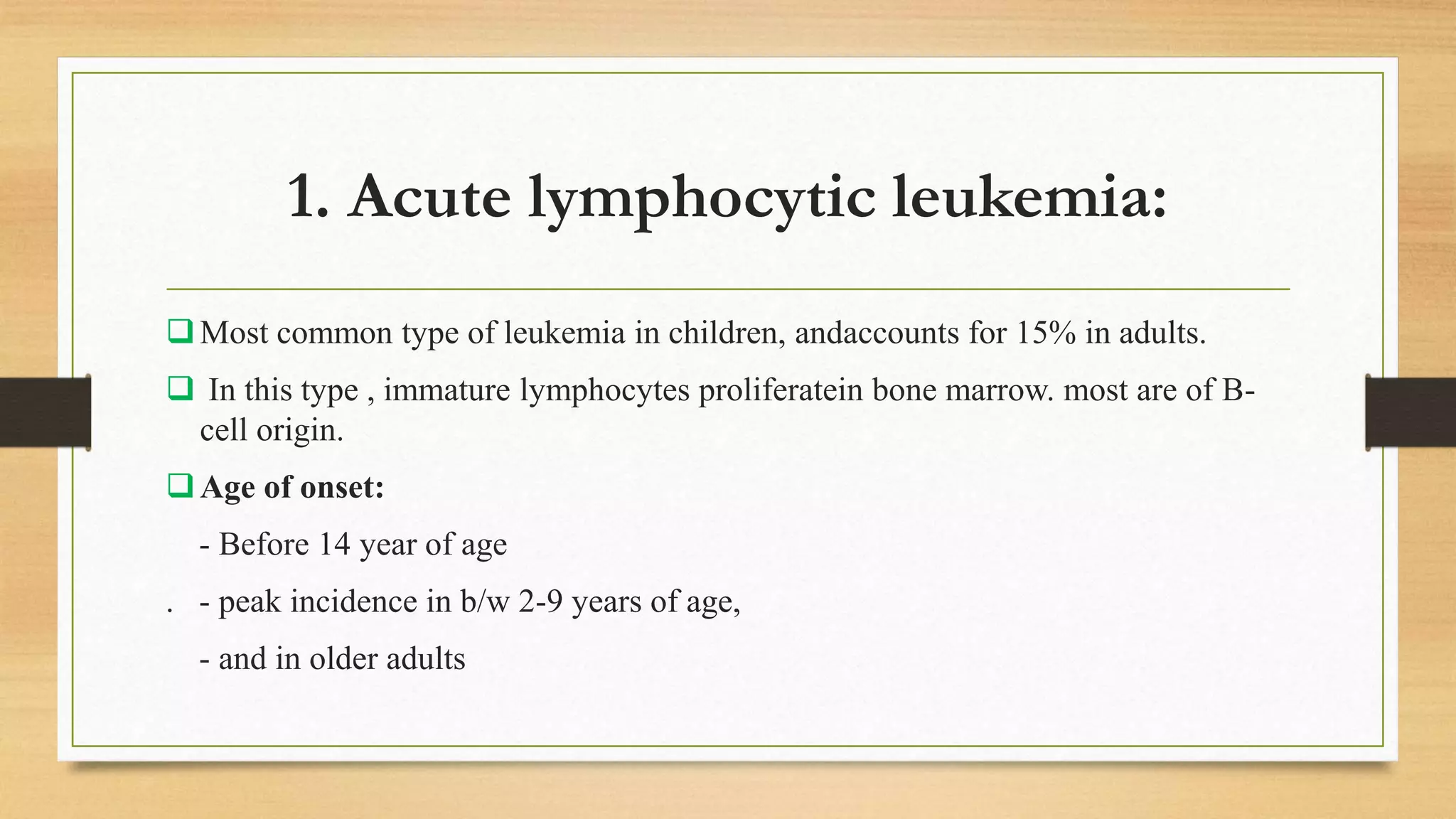 Leukemia (blood cancer) presentation | PPTX