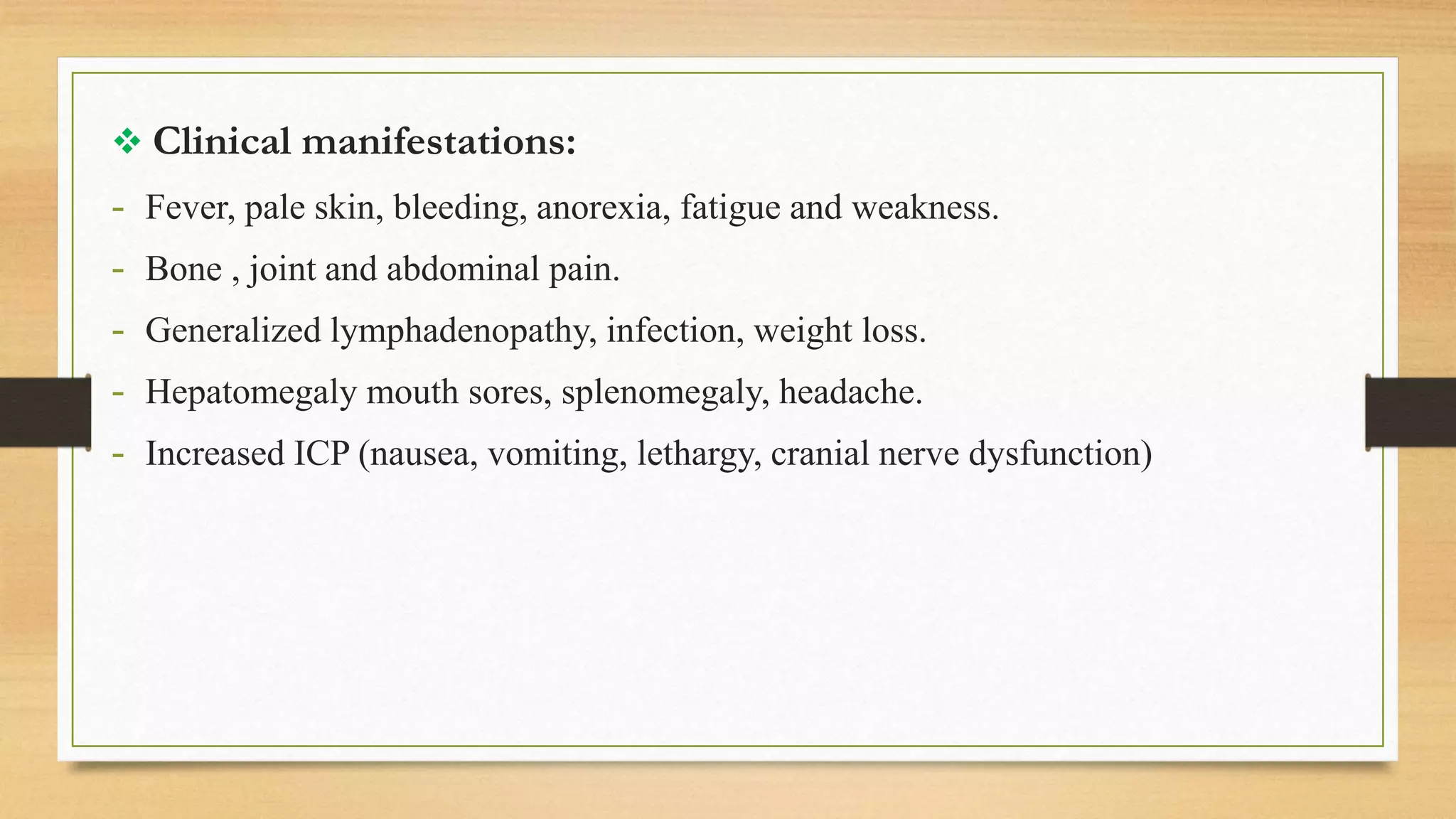 Leukemia (blood cancer) presentation | PPTX