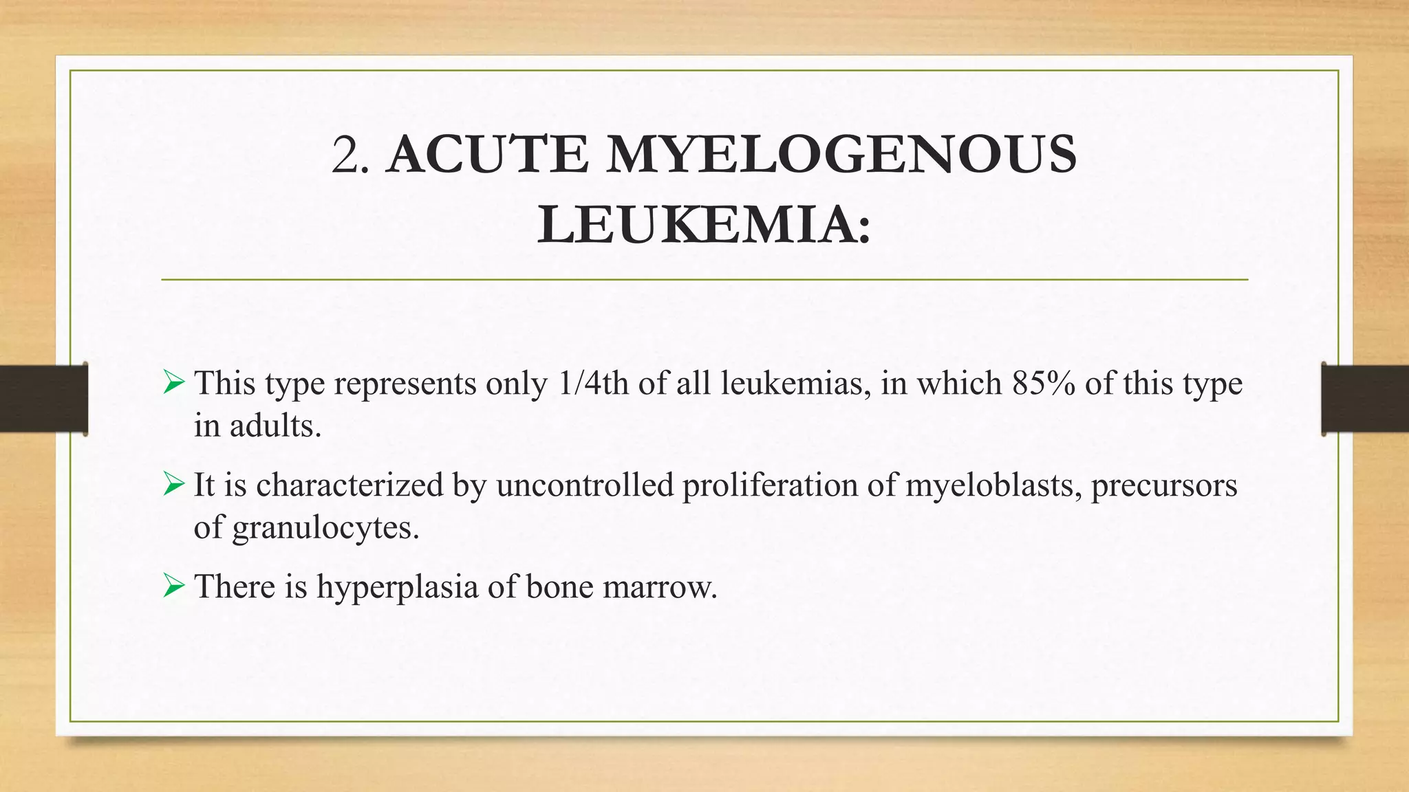 Leukemia (blood cancer) presentation | PPTX
