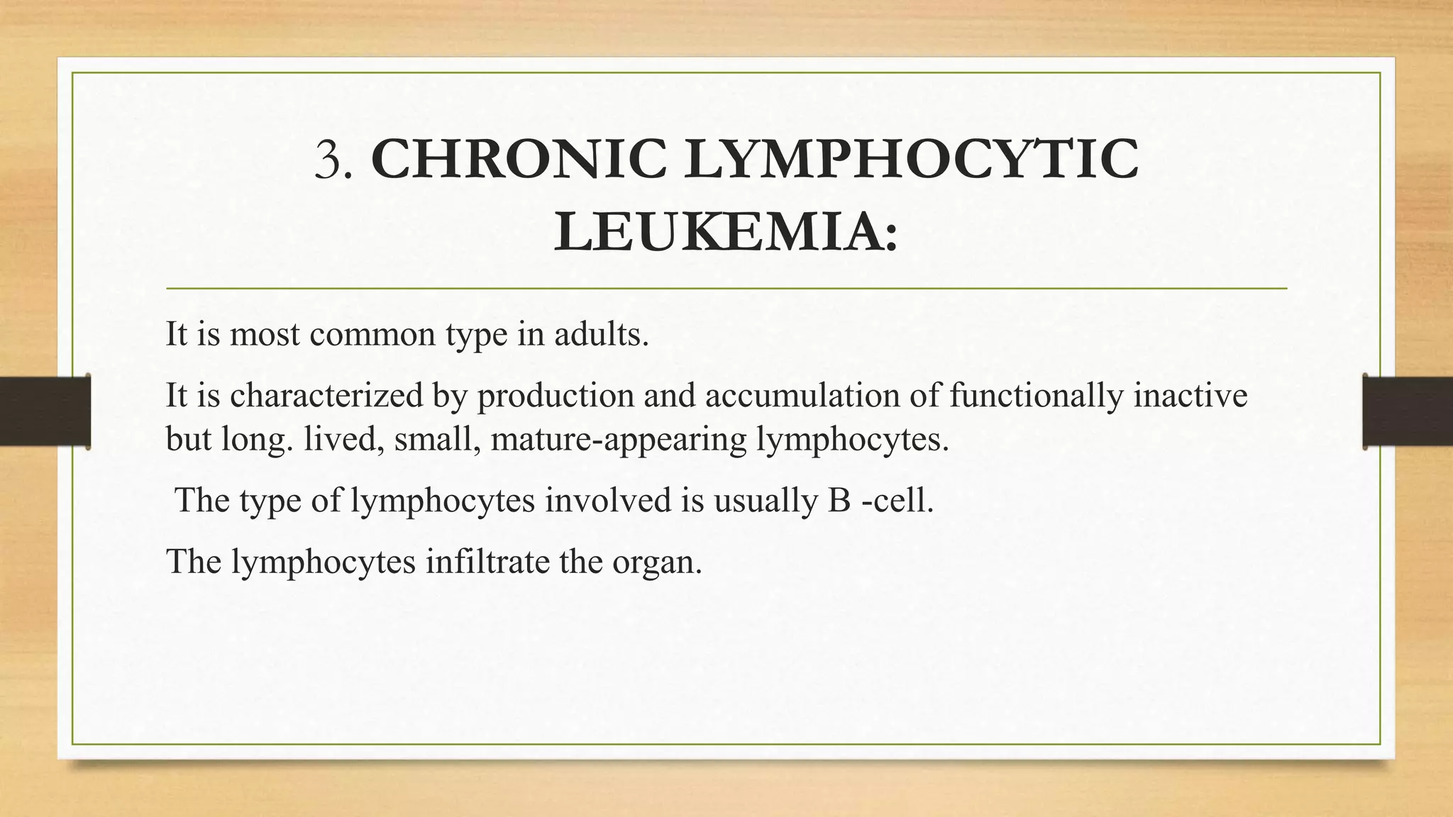 Leukemia (blood cancer) presentation | PPTX