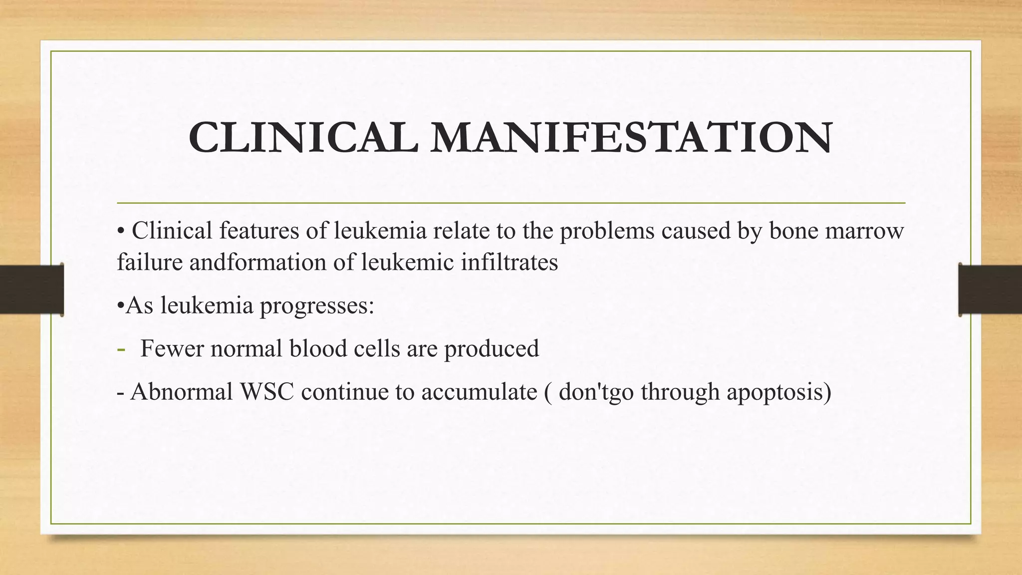 Leukemia (blood cancer) presentation | PPTX