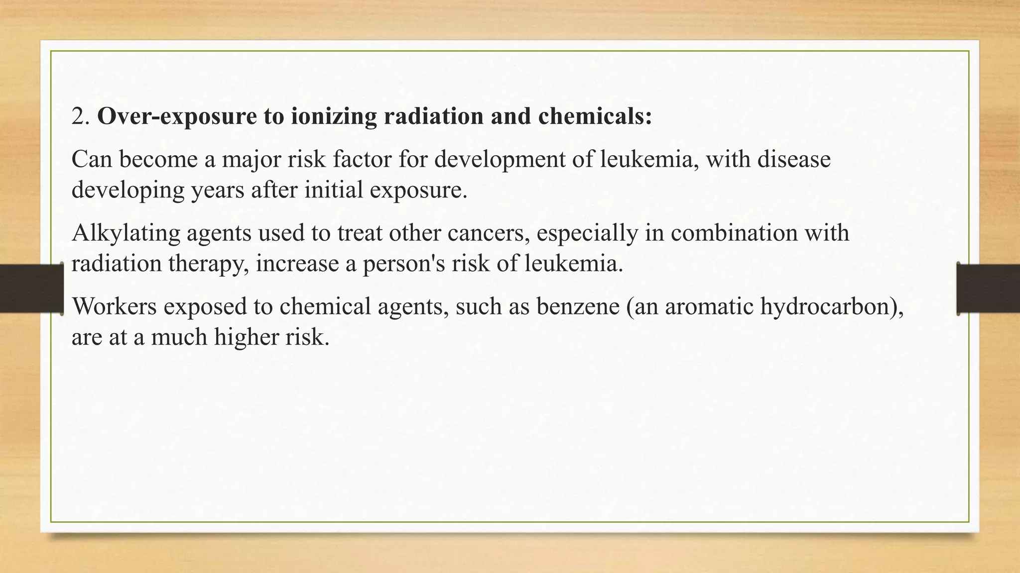 Leukemia (blood cancer) presentation | PPTX