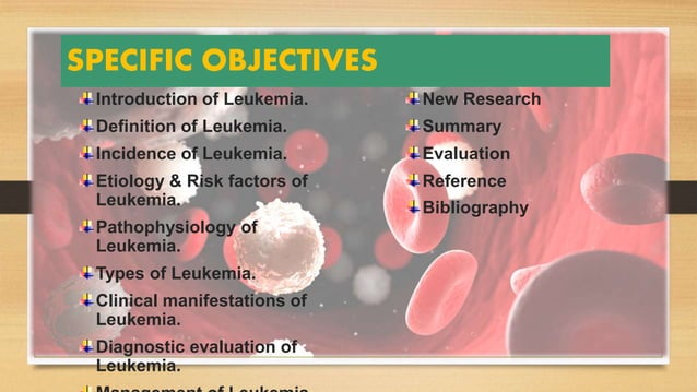 Leukemia (blood cancer) presentation | PPTX | Blood Disorders ...