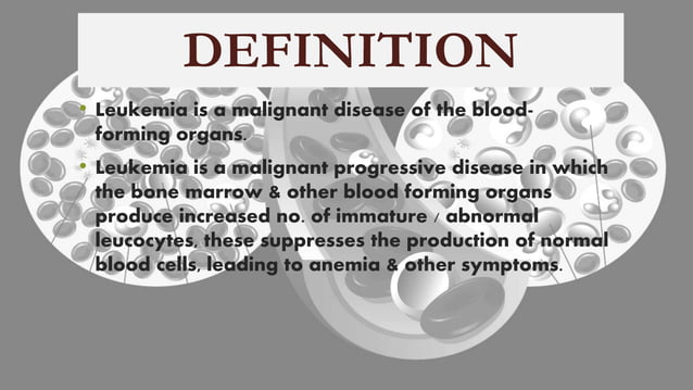 Leukemia (blood cancer) presentation | PPTX | Blood Disorders ...