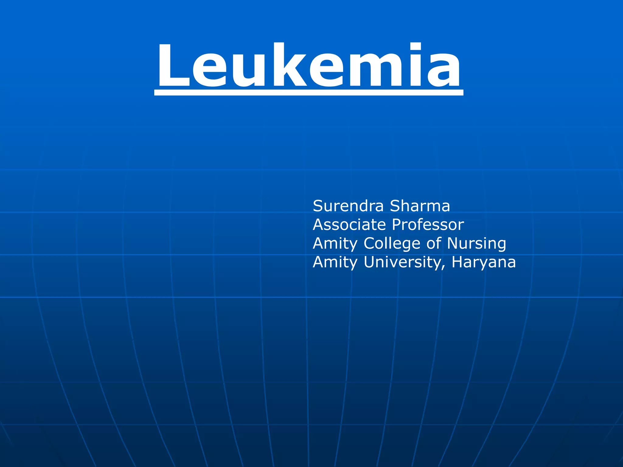 Leukaemia | PPT