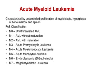leukemia.pptx | Blood Disorders | Diseases and Conditions