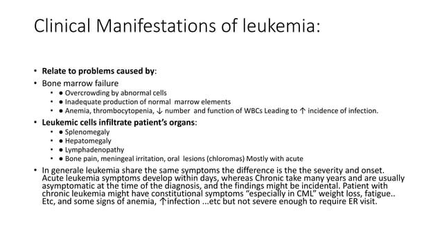 LEUKEMIALeukemia, historic perspective, etiology, risk factors ...