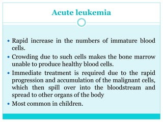 leukemia and its treatment and nursing management.pptx