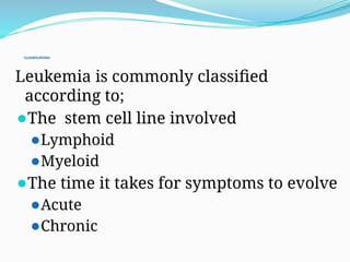 Nursing management of a patient with leukemia | PPTX