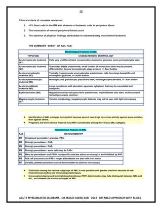 Leukemia --acute myeloid leukemia --- magdi sasi | PDF | Blood ...