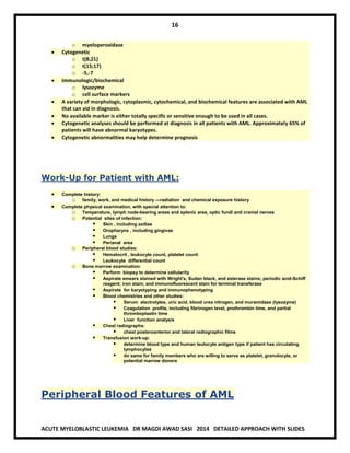 Leukemia --acute myeloid leukemia --- magdi sasi | PDF | Blood ...