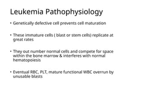 Leukemia: provision of patient centered care of Lymphoid and Leukemias ...