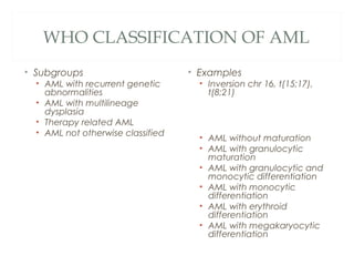 Leukemia | PPT | Blood Disorders | Diseases and Conditions