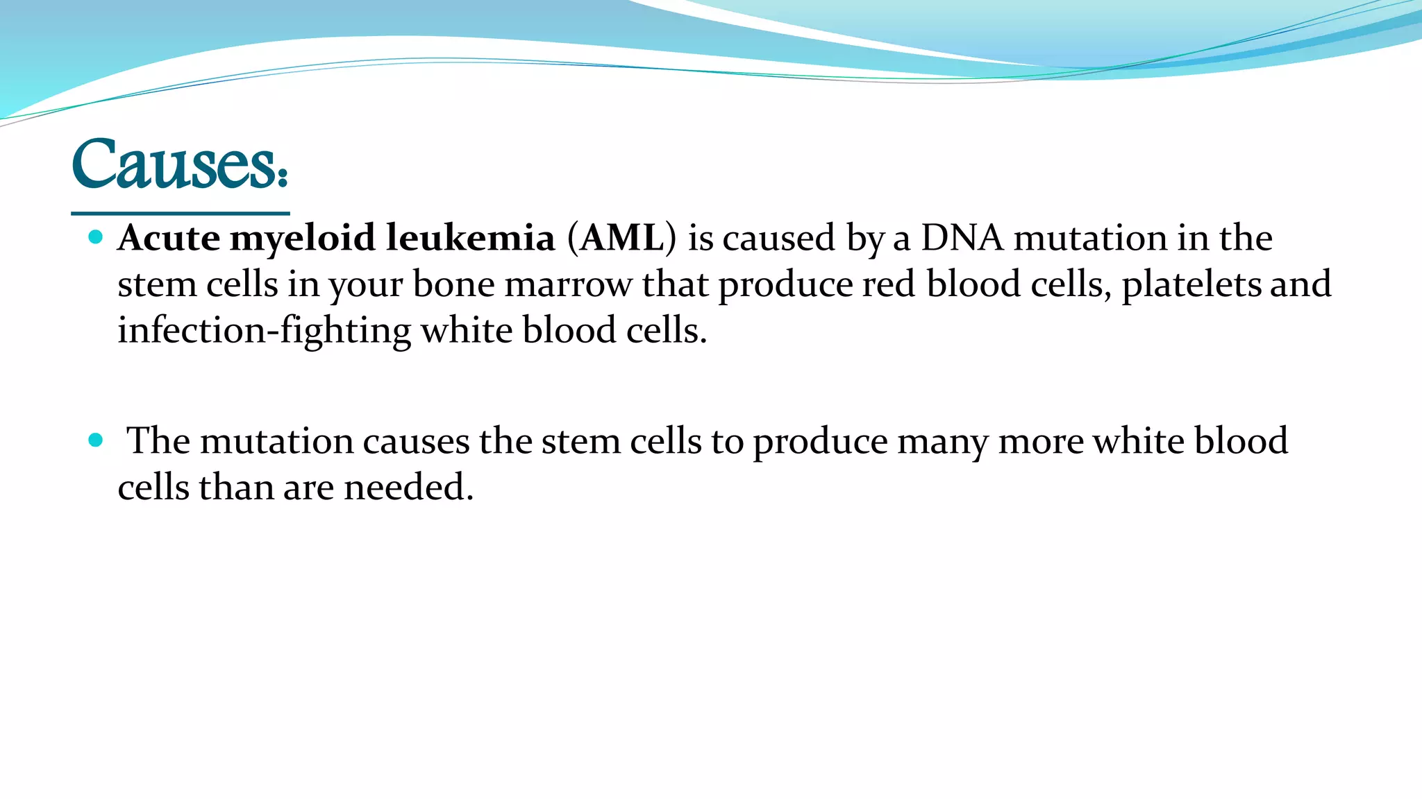 Leukemia and its types presentation 1 | PPTX