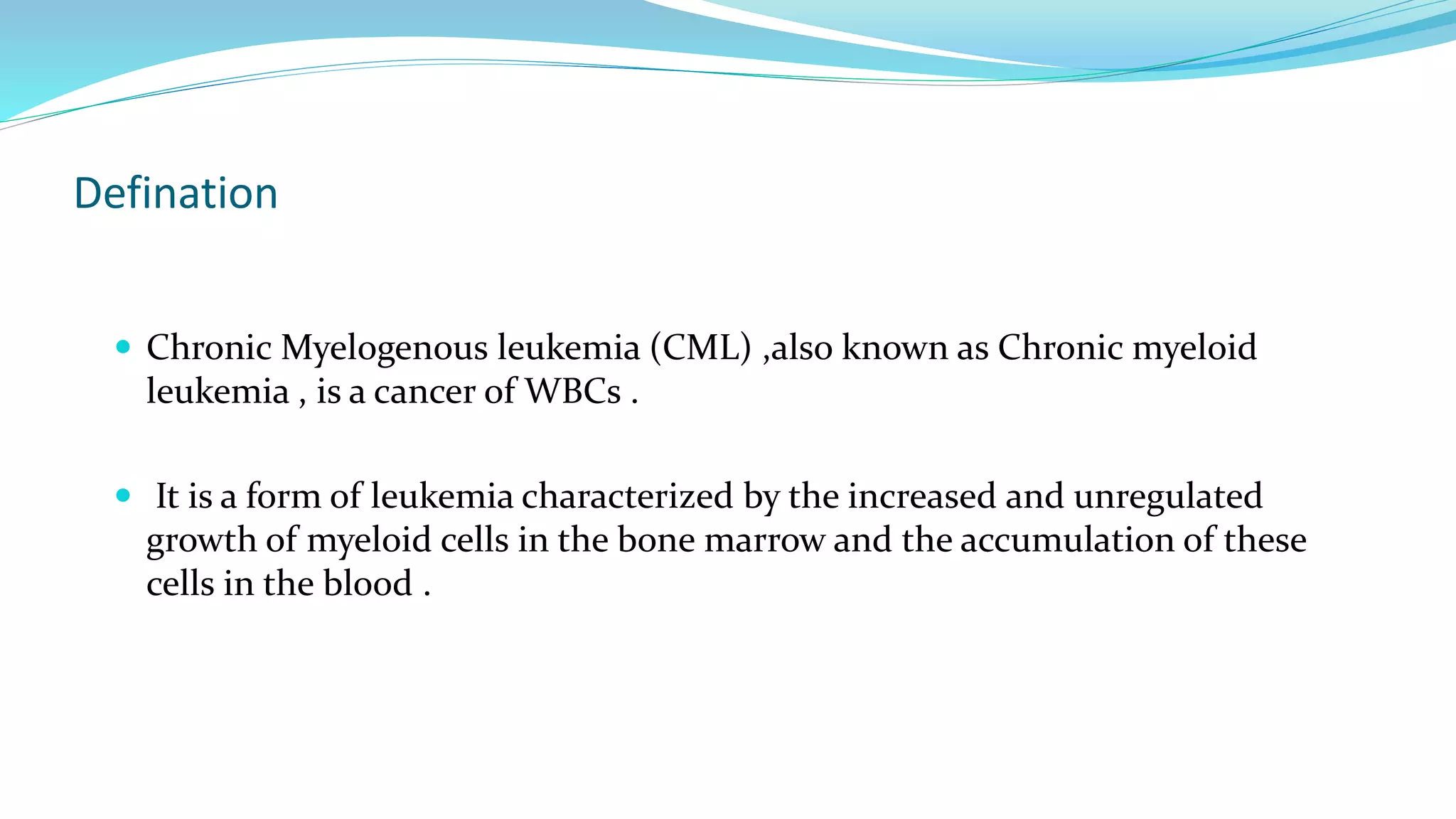 Leukemia and its types presentation 1 | PPTX