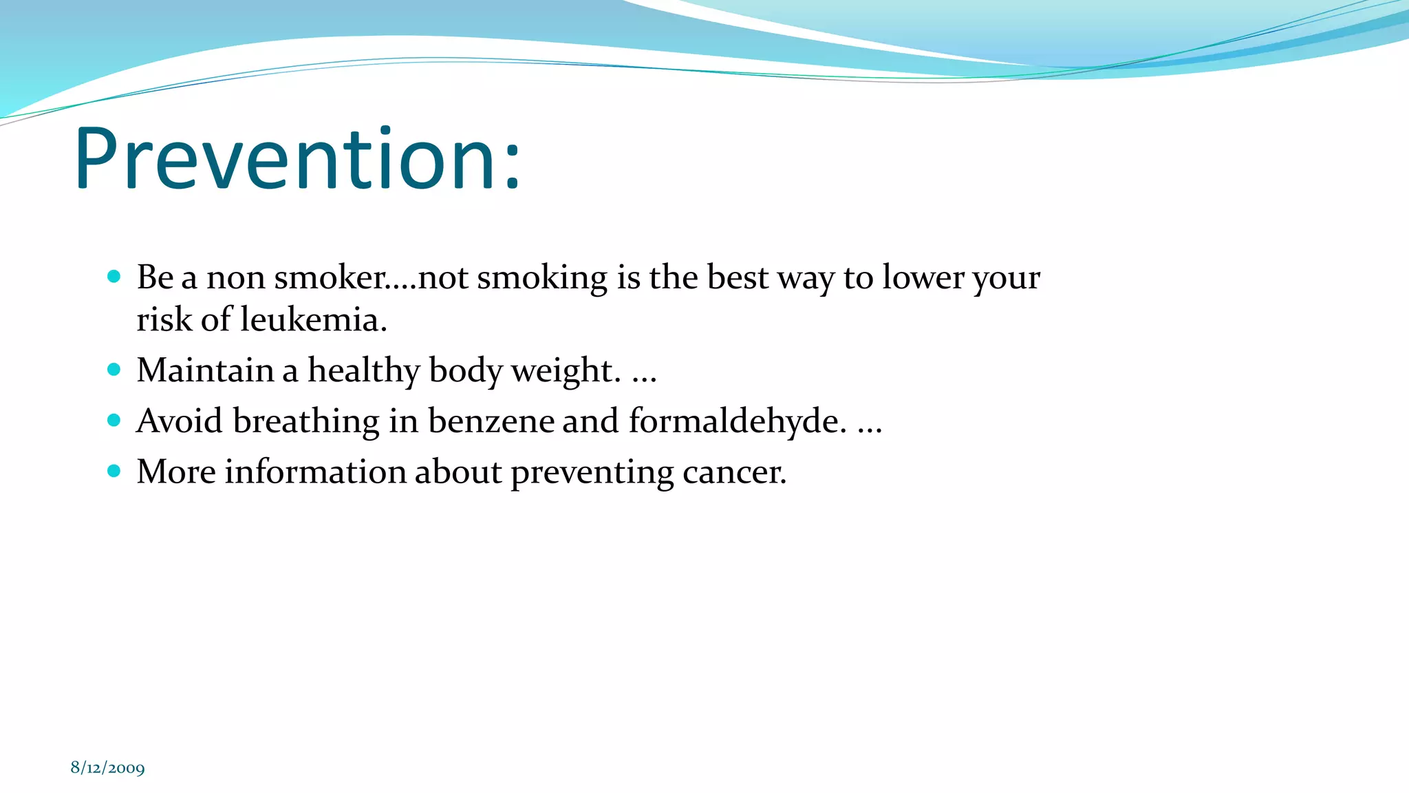 Leukemia and its types presentation 1 | PPTX