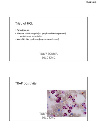 Leukemia and lymphoma PATHOLOGY REVISION NOTES | PDF