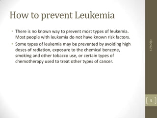 Leukemia | PPTX