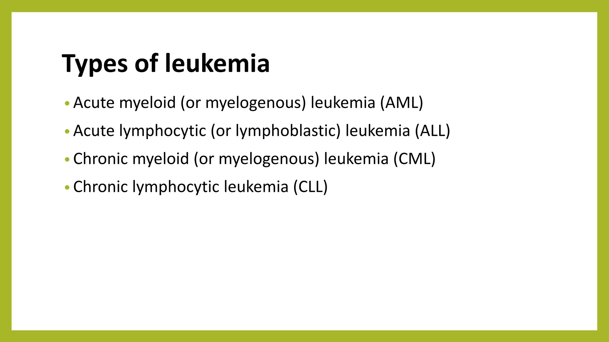 leukemia by Anas Razzaq | PPTX