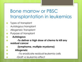 acute and chronic Leukemia therapy by irfan hamid | PPT