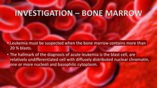 LEUKEMIA BY PRIYANKA.pptx............... | PPTX