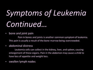 Leukemia in children | DOCX