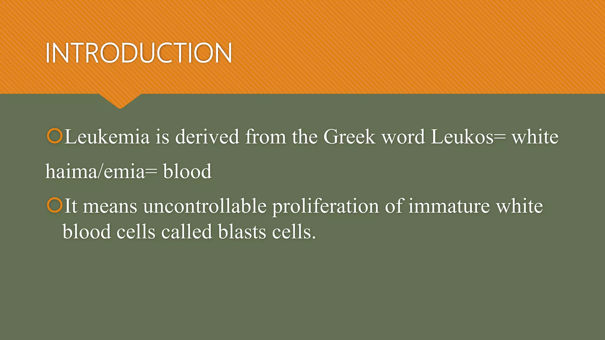 Leukemia in children | PPTX