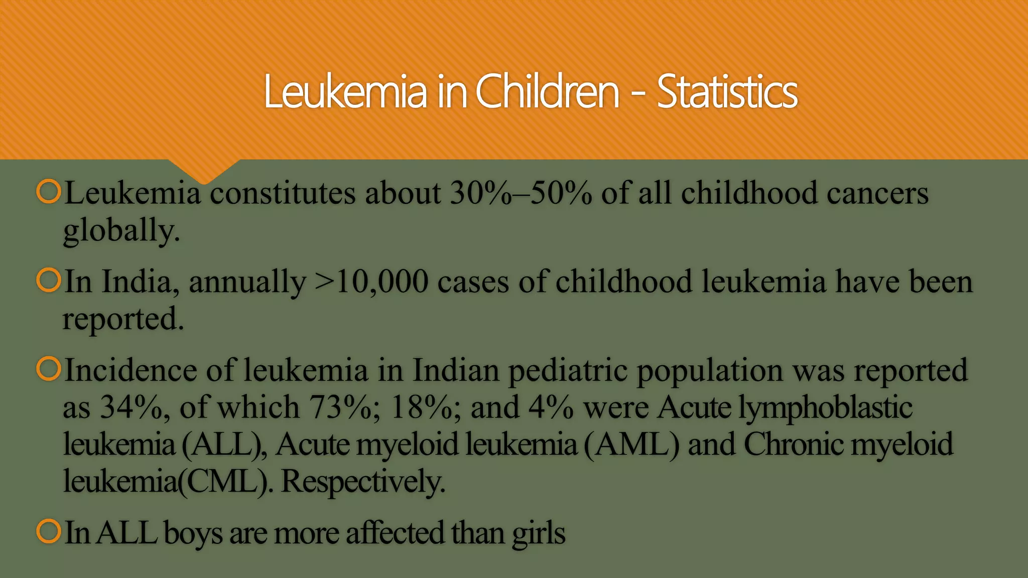 Leukemia in children | PPTX