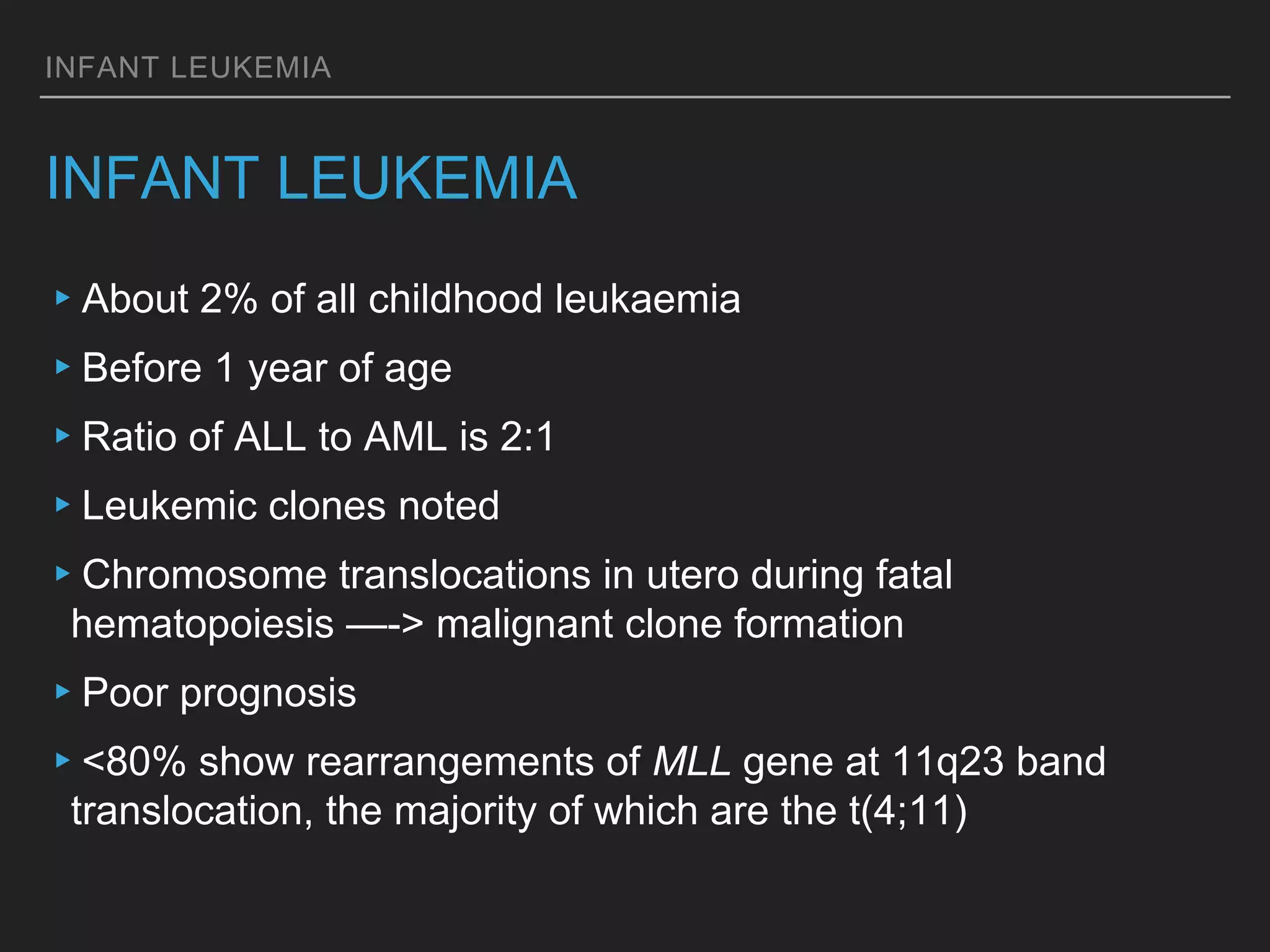 Leukemia in Pediatrics - Dr. Julius King Kwedhi | PPTX
