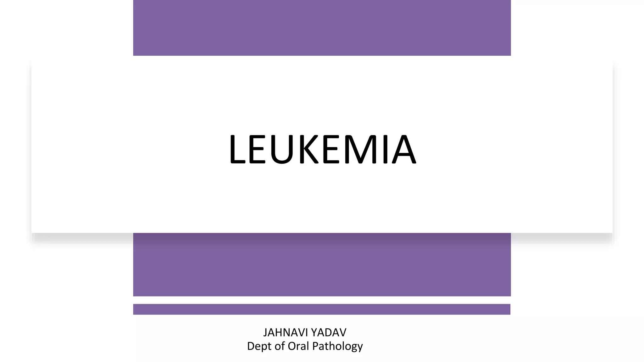Leukemia presentation | PPT