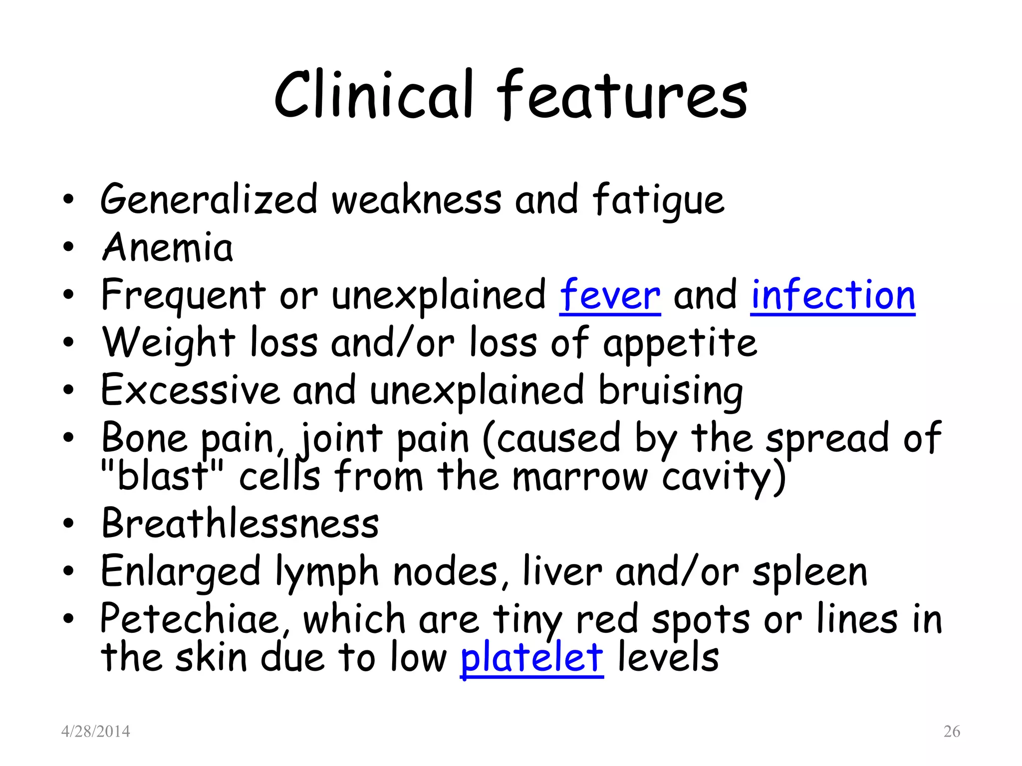 Leukemias in children | PPTX