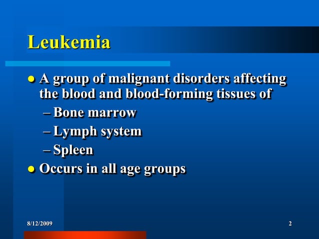 Leukemia slides | PPT