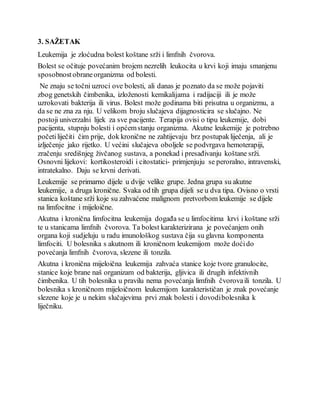 Leukemija | DOCX