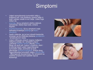 Leukemija Dunja Fridman | PPT