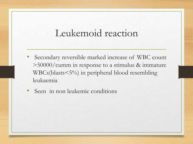 Leukemoid and lekoerythroblastic reaction | PPTX